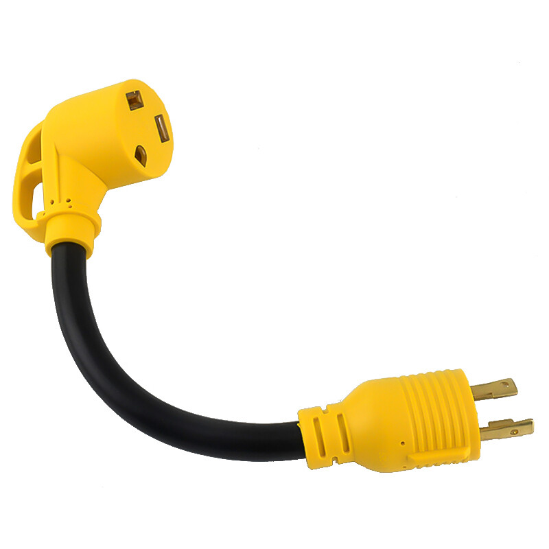 RV Generator Plug Adapter Cord For Trailer Camper 4 Pole 30 Amp to 30 ...