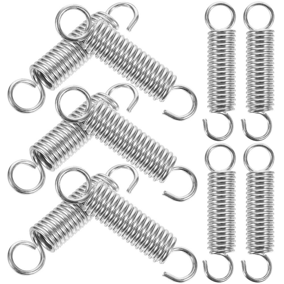 10 Pcs Tension Spring Extended Compressed Mechanical Extension Springs ...
