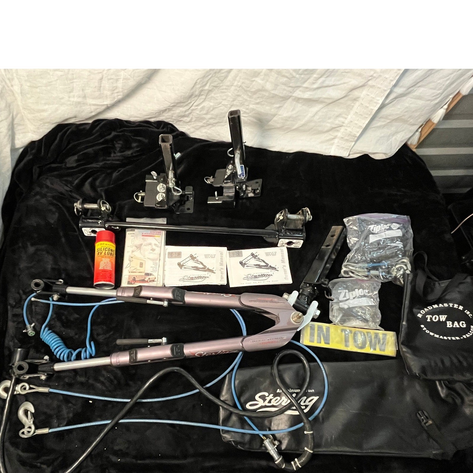 Roadmaster Sterling Aluminum RV Tow Bar 6000lb Capacity Flat Tow Kit ...