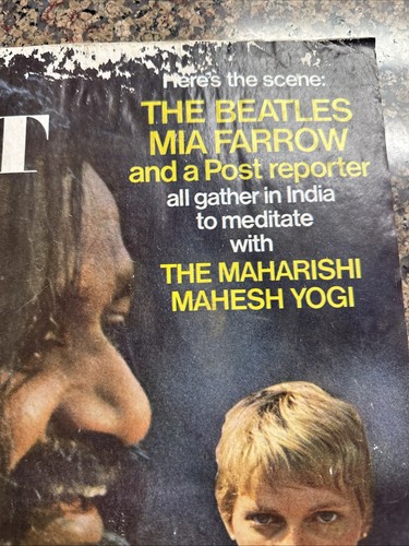 Vintage Magazine Post MAY 1968 The Beatles Mia Farrow The Maharishi ...