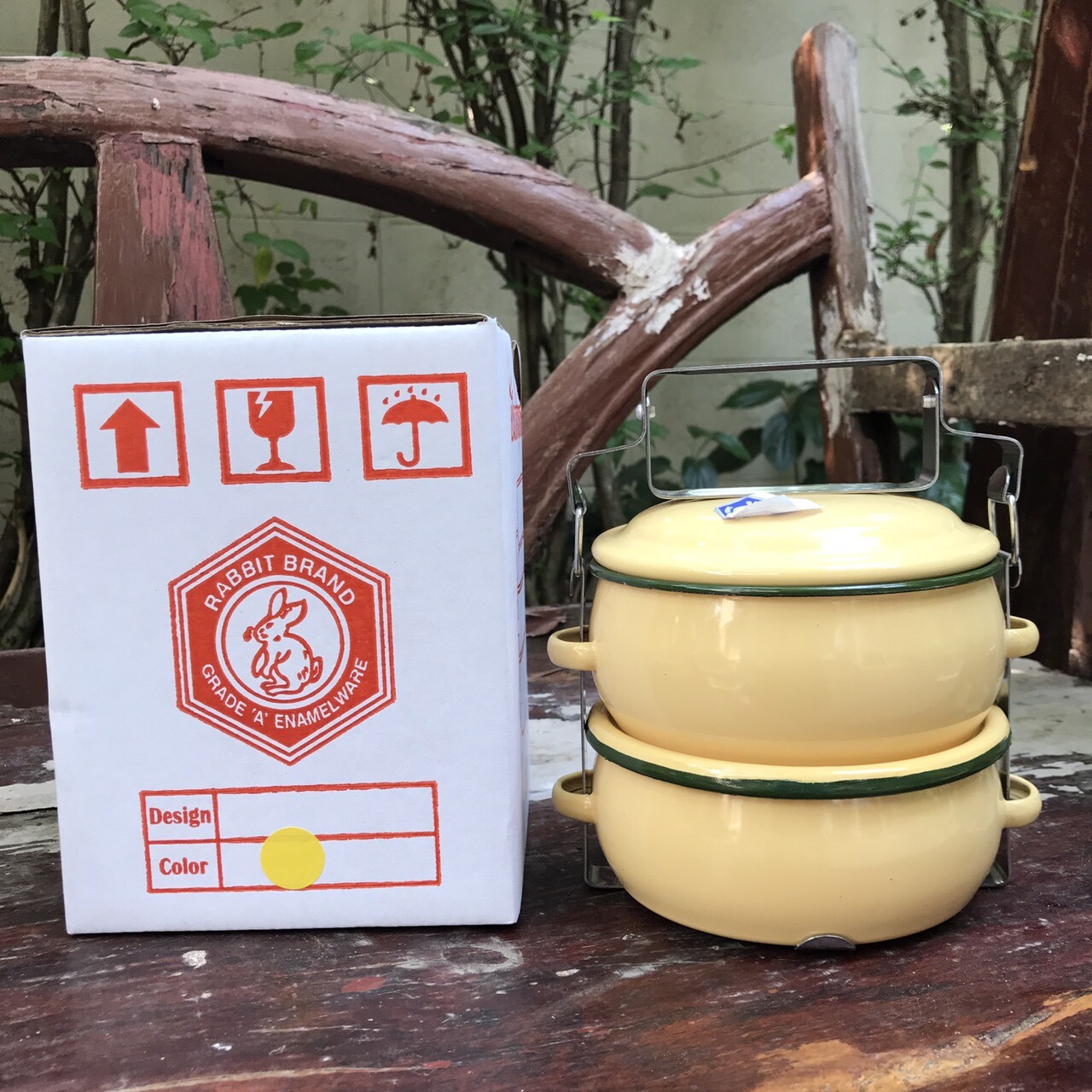 Thai Traditional Enamelware Tiffin Lunch Box Food Container Pinto Bento ...