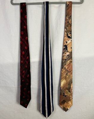 Lot of 3 80's/90's Men's Designer Neckties | eBay