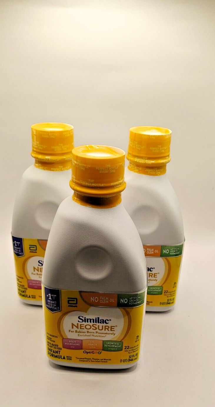 *3-Pack* Similac NeoSure Ready-to-Feed Formula, 0-12mo Premature Babies ...