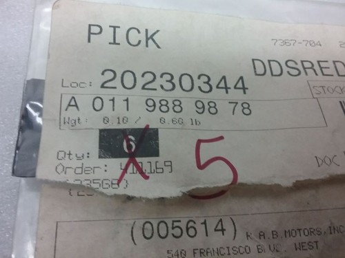 0119889878 New Oem Clip MERCEDES 5xMB-3-1 | eBay