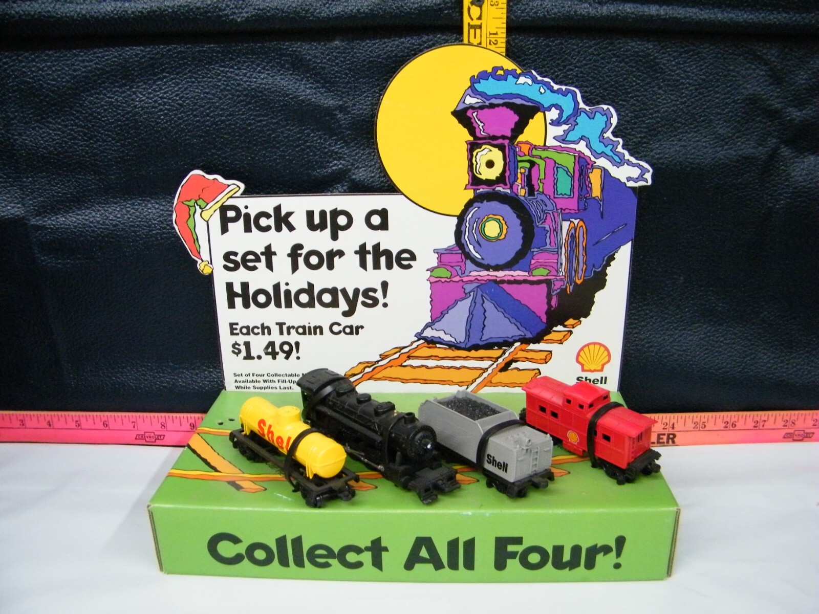 Vtg 1995 Shell Gas Promo Train Set HO Fletcher Barnhardt & White w/Ad ...