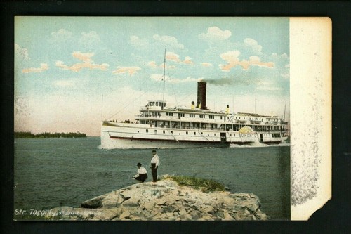 Ship postcard Excursion Toronto steam ship Canada Vintage | eBay