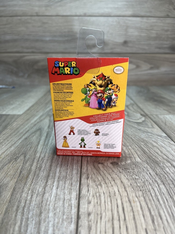 Super Mario Bros. Fire Mario Fist Bump 2.5 inch Action Figure Jakks ...