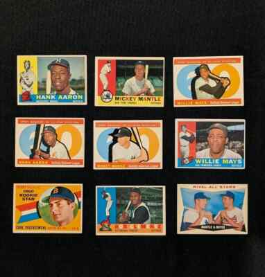 1960 Topps Baseball 1- 250 Complete Your Set -PRICING BASED ON ...