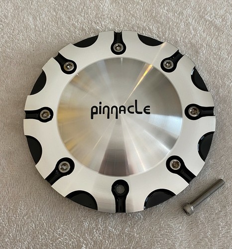 Pinnacle P46 Spade Black Machined Center Cap NEW /w BOLT Part # 119S165 ...