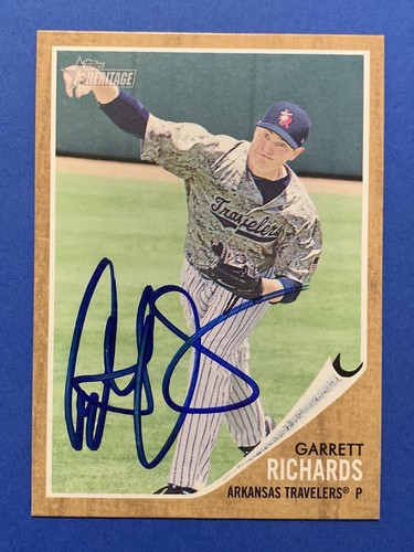 GARRETT RICHARDS Signed 2011 Topps Heritage #104 OKLAHOMA SOONERS ...