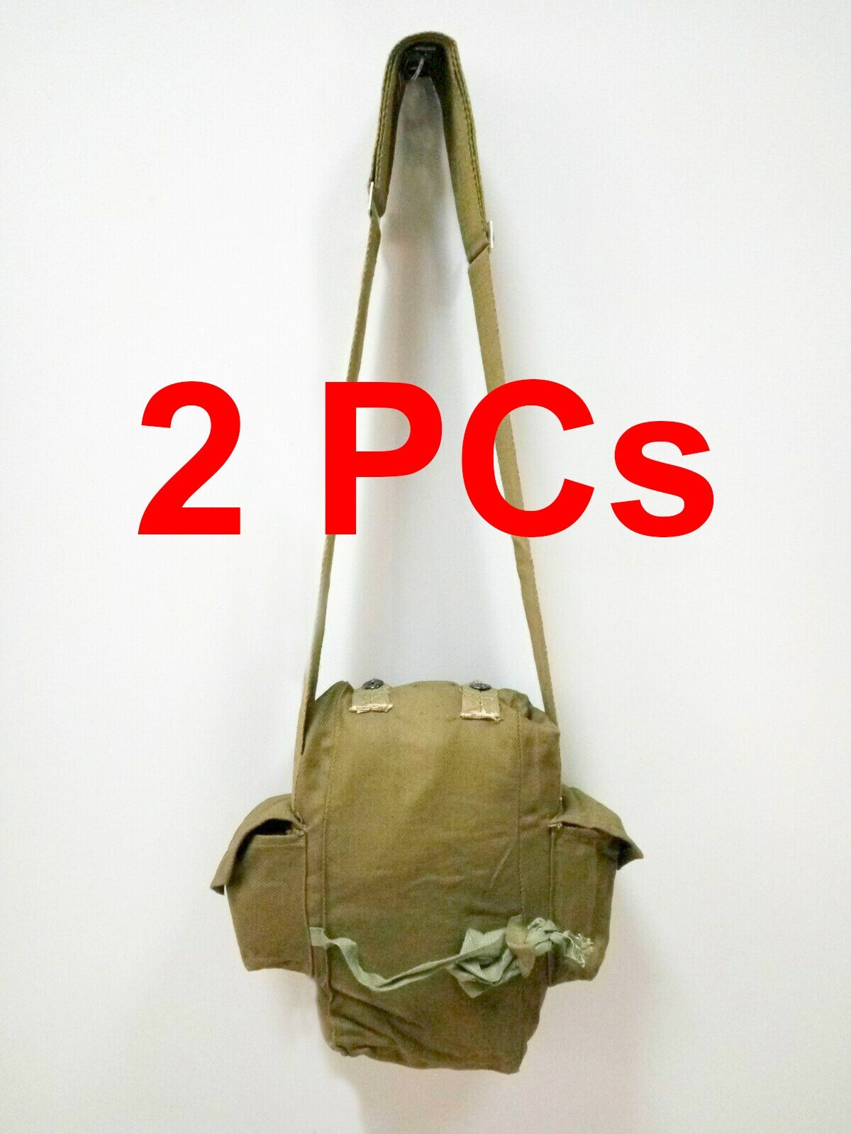 Soviet Bag Gas Mask GP-5 2 PCS Military carrying Khaki Leg Pouch ...