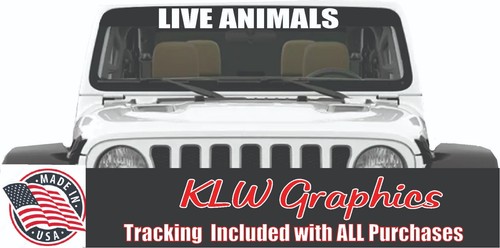 Live Animals Sticker Sign Decal Sticker Animal Cage Decal Transport ...