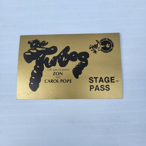 Vintage 1970's The Tubes, Zon, Carol Pope Stage Pass - Concert ...