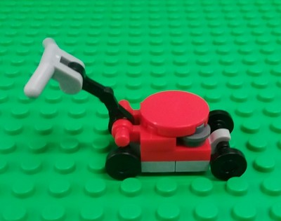*NEW* Lego Red Lawnmower Grass Cutter Lawn Garden House for Figures Fig ...