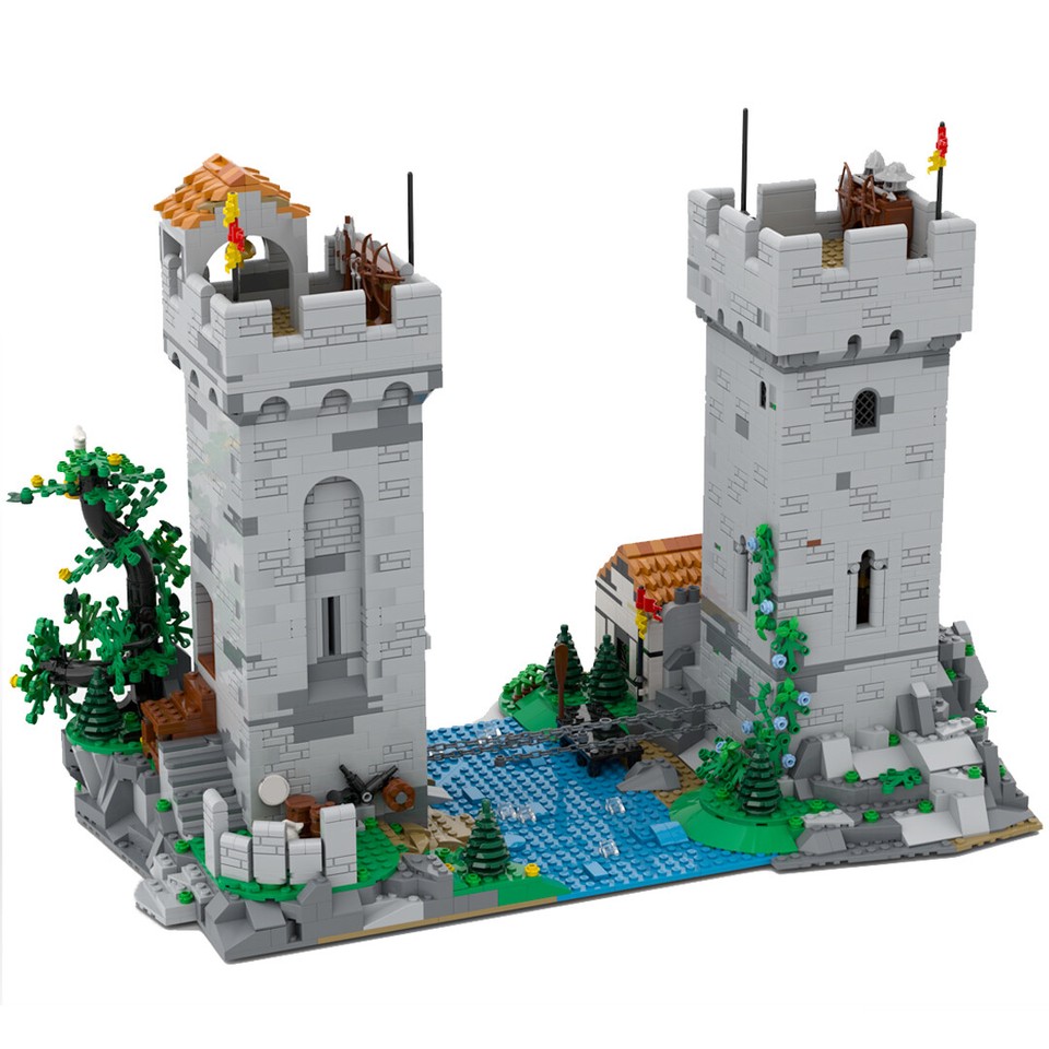 10305 Alternative Build: Castle Keep + Chain Towers + Castle Tower with ...