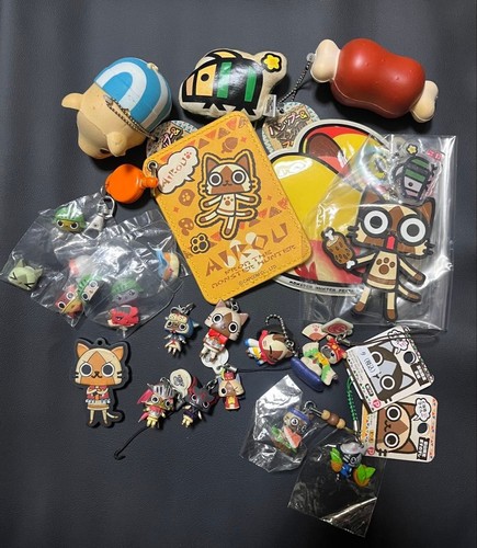 Monster Hunter Keychain Set Mini Figures Collage Used Collectible ...