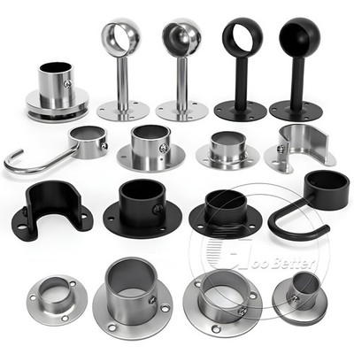 Flange FLG Connector Pipe Flange Pole Fitting Liner Mount Fixed Φ 19 22 ...