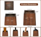 Wood Bed Risers - Supports up to 2200 lbs - Heavy Duty Furniture Risers ...