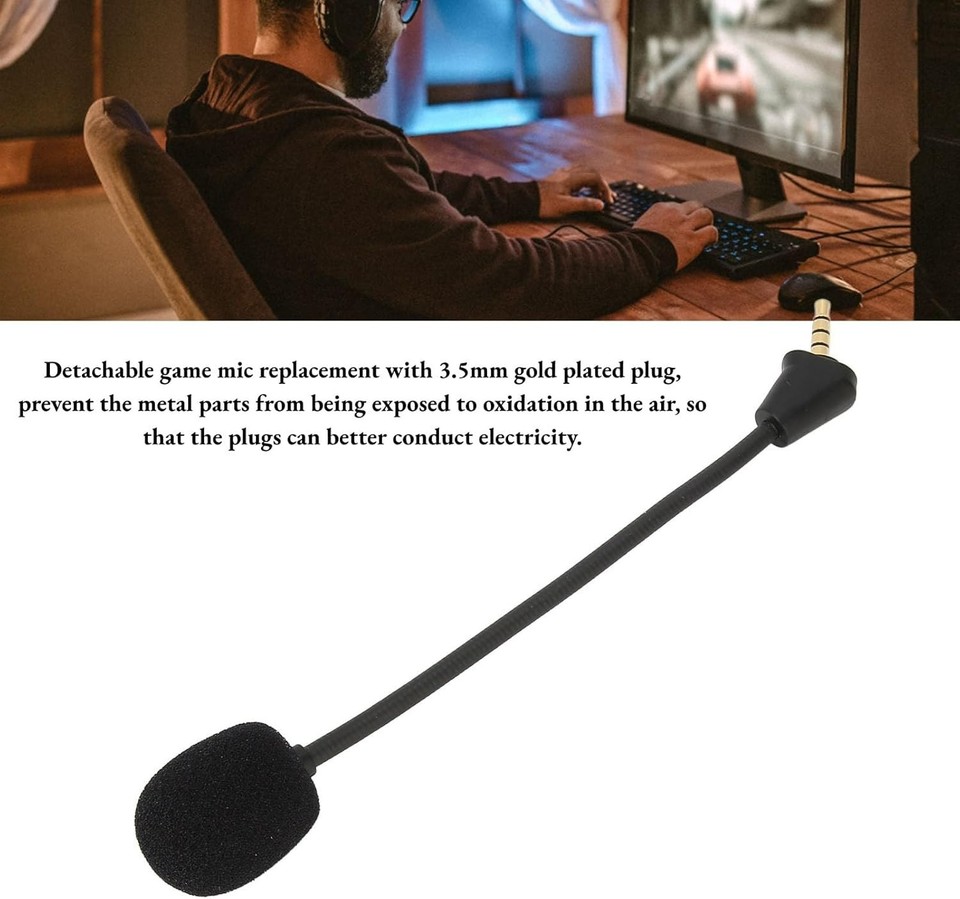 Hyperxcloud II Mic Replacement, 3.5Mm Detachable Game Microphone for ...