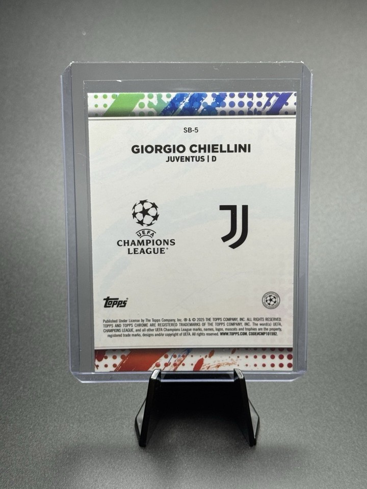 2024-25 Topps Chrome UEFA Giorgio Chiellini Soccer Brush Case Hit SSP # ...