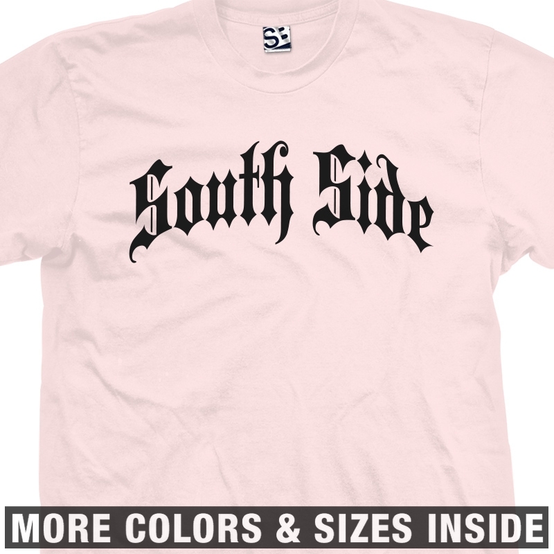 South Side Thug T-Shirt | Old English Streetwear SouthSide Dad Mens Tee ...