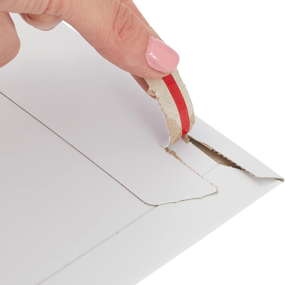 100- 1000 White Flat Photo Mailers Document Envelopes Cardboard Self ...