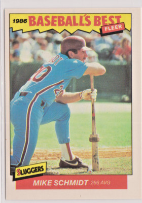 Mike Schmidt Philadelphia Phillies 1B 1986 Fleer BASEBALLS BEST ...