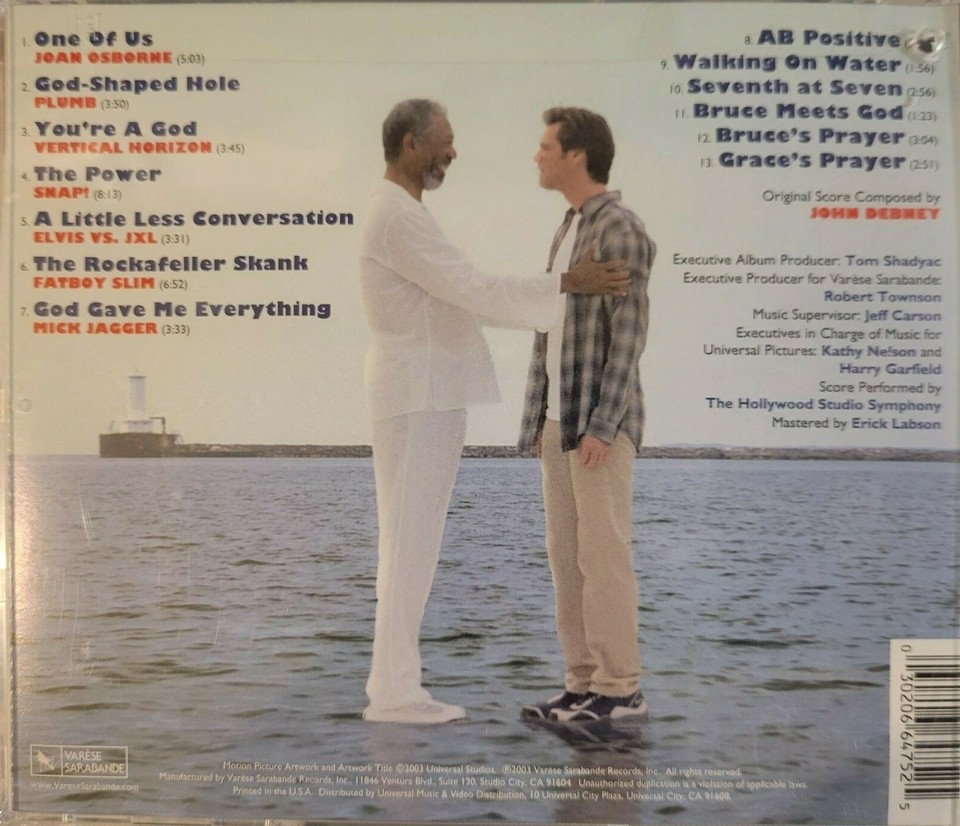 Bruce Almighty Original Motion Picture Soundtrack (1) CD 30206647525| eBay