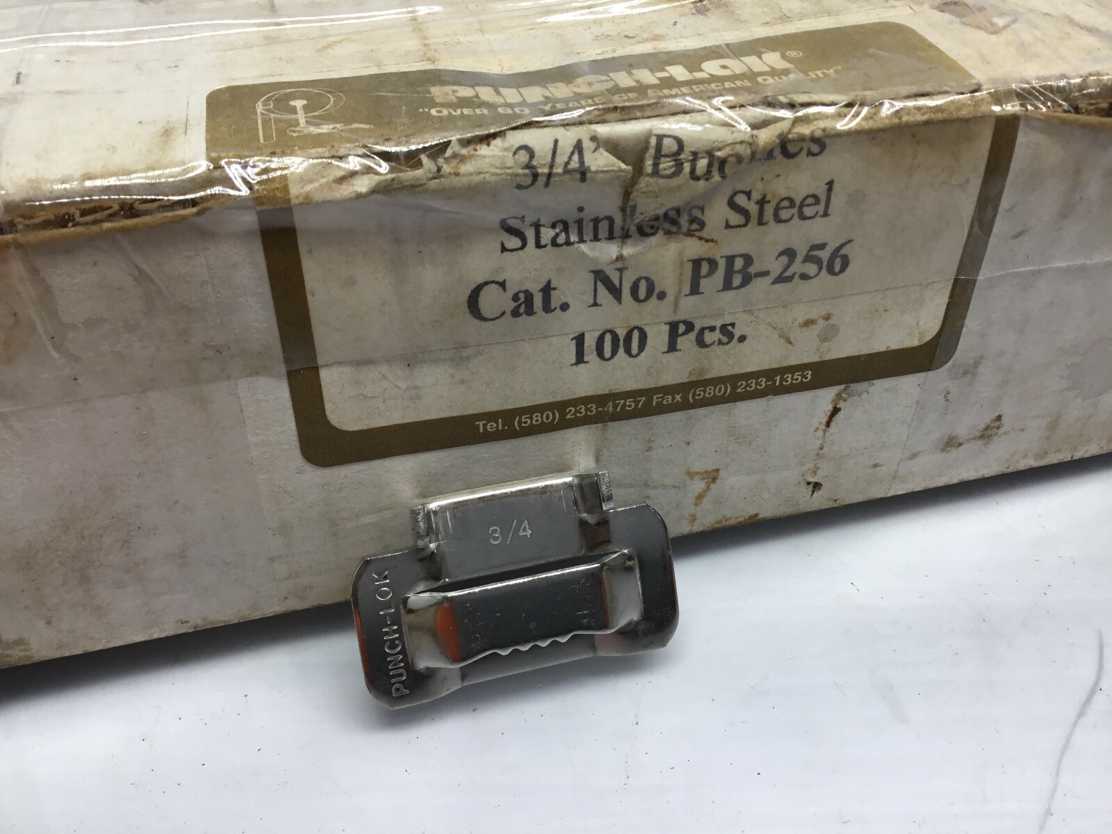 Punch-Lok PB-256 Buckle Clamp 3/4" Stainless Steel 100-PK | eBay