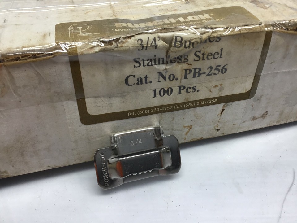 Punch-Lok PB-256 Buckle Clamp 3/4" Stainless Steel 100-PK | eBay