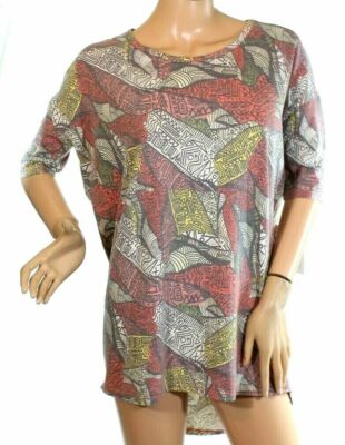 LulaRoe Irma Women's Top Geometric Print Multicolor Size 2XS (712) | eBay