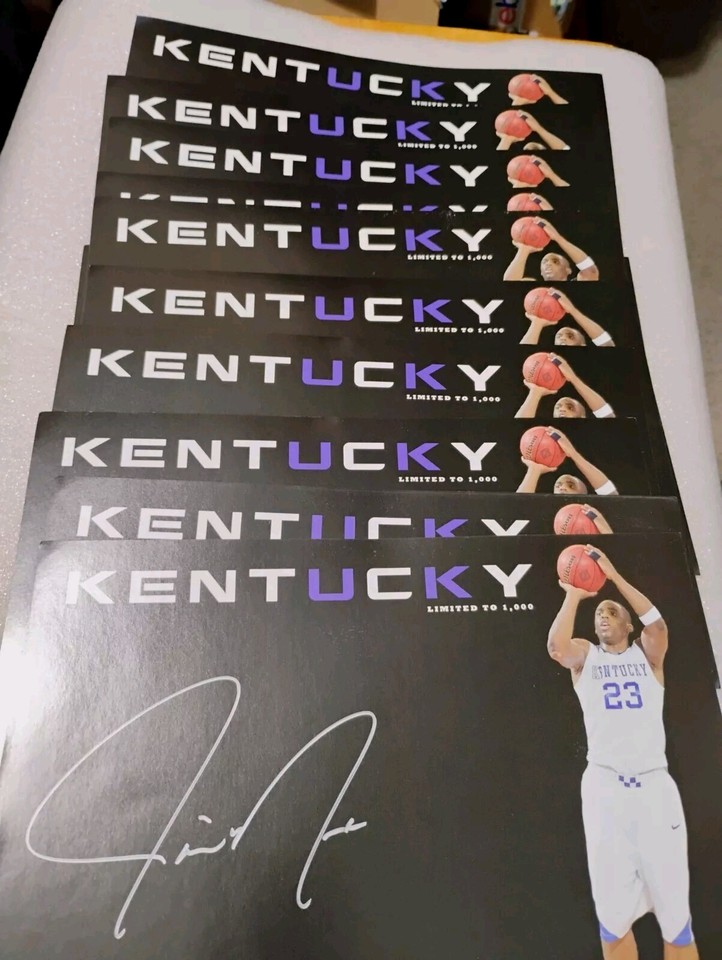 JODIE MEEKS SIGNED 8.5X 11 PHOTO KENTUCKY WILDCATS BASKETBALL Lot Of 10 ...