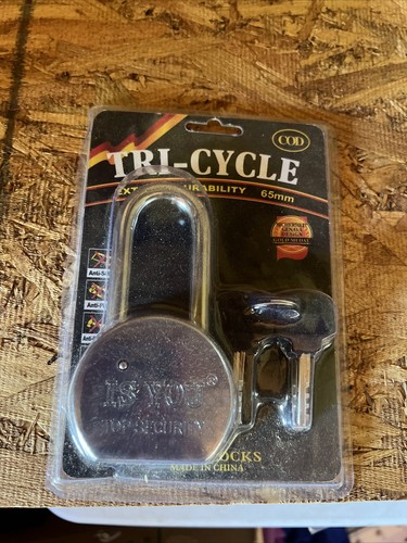 TRI-CYCLE Extreme Durability 65mm Lick With 2 Keys NEW | eBay