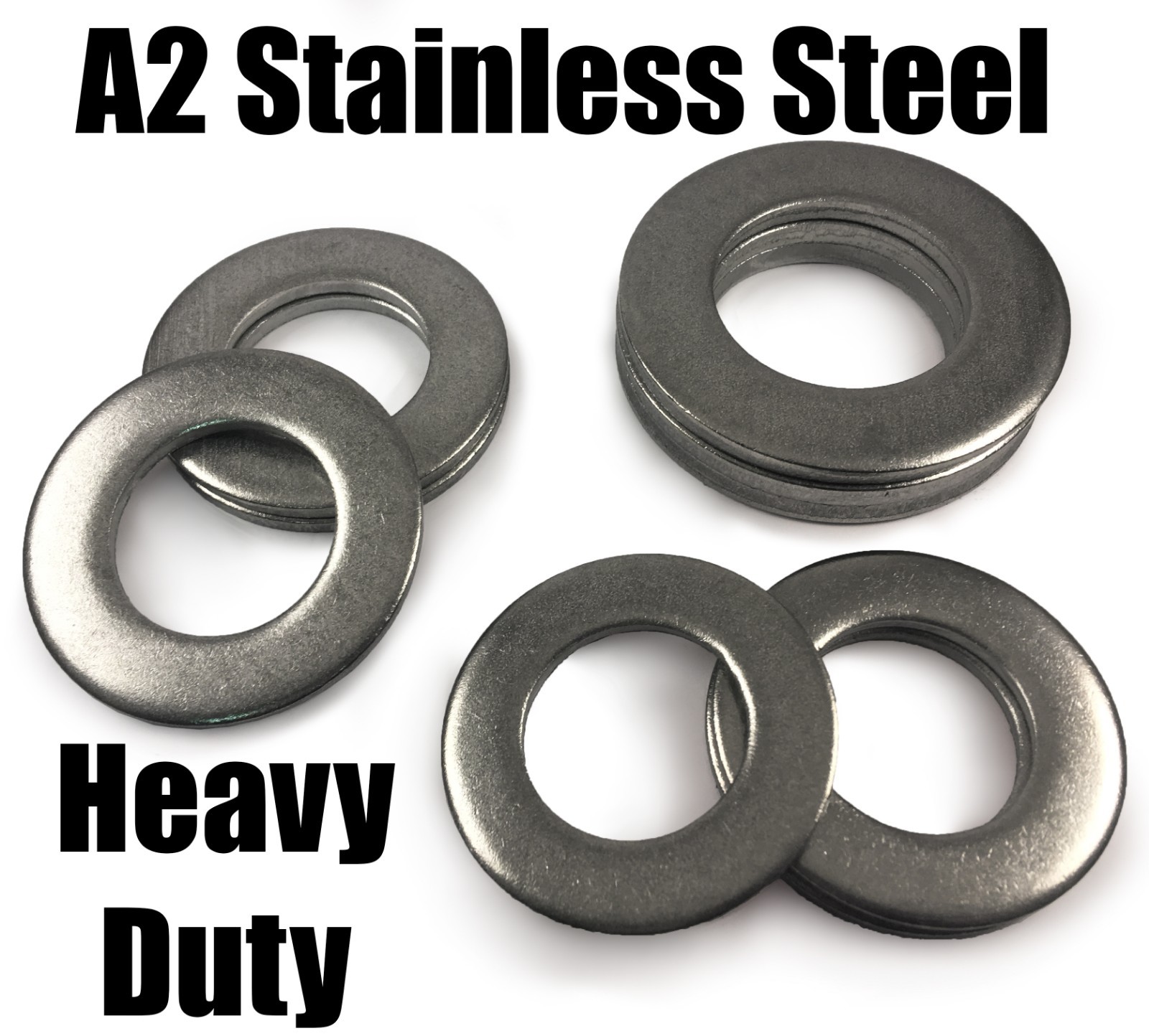 A2 Stainless Steel Form A Large Heavy Duty Washers For Bolts M27 M30 ...