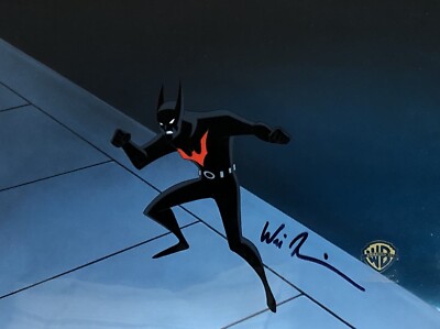 WILL FRIEDLE rare BATMAN BEYOND Black Out SIGNED cel Full Body Shot CC ...