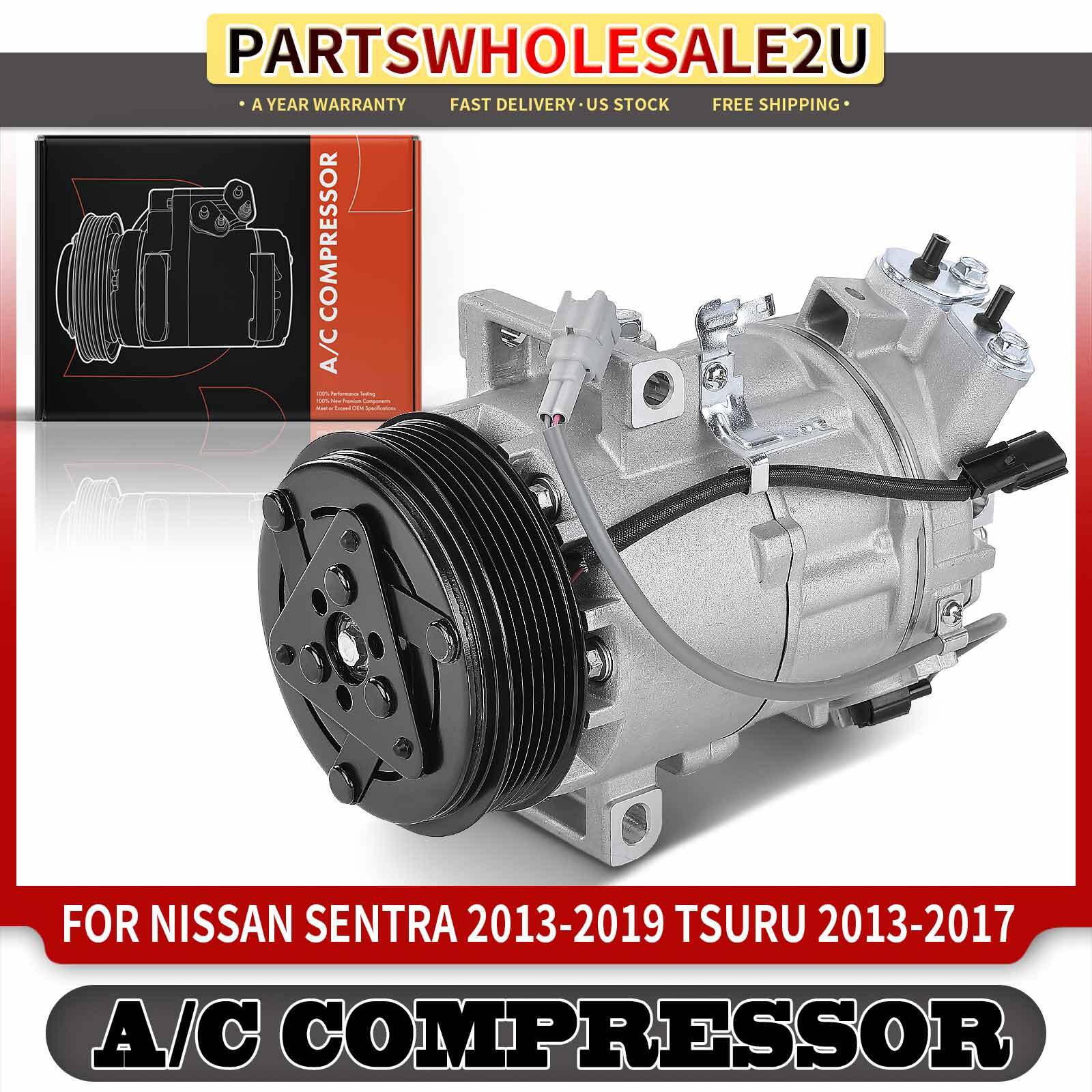 AC Compressor with Clutch for Nissan Sentra 2013-2019 L4 1.8L PXC14 ...