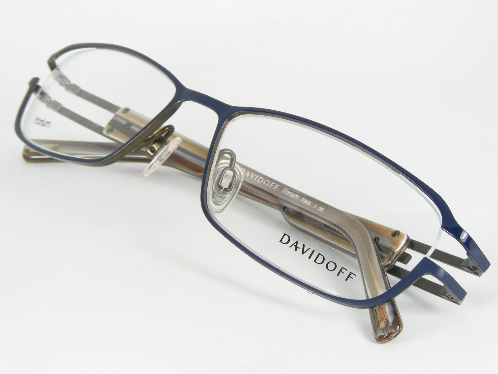 DAVIDOFF 95055 403 BLUE / GREEN EYEGLASSES GLASSES TITANIUM FRAME 54-17 ...