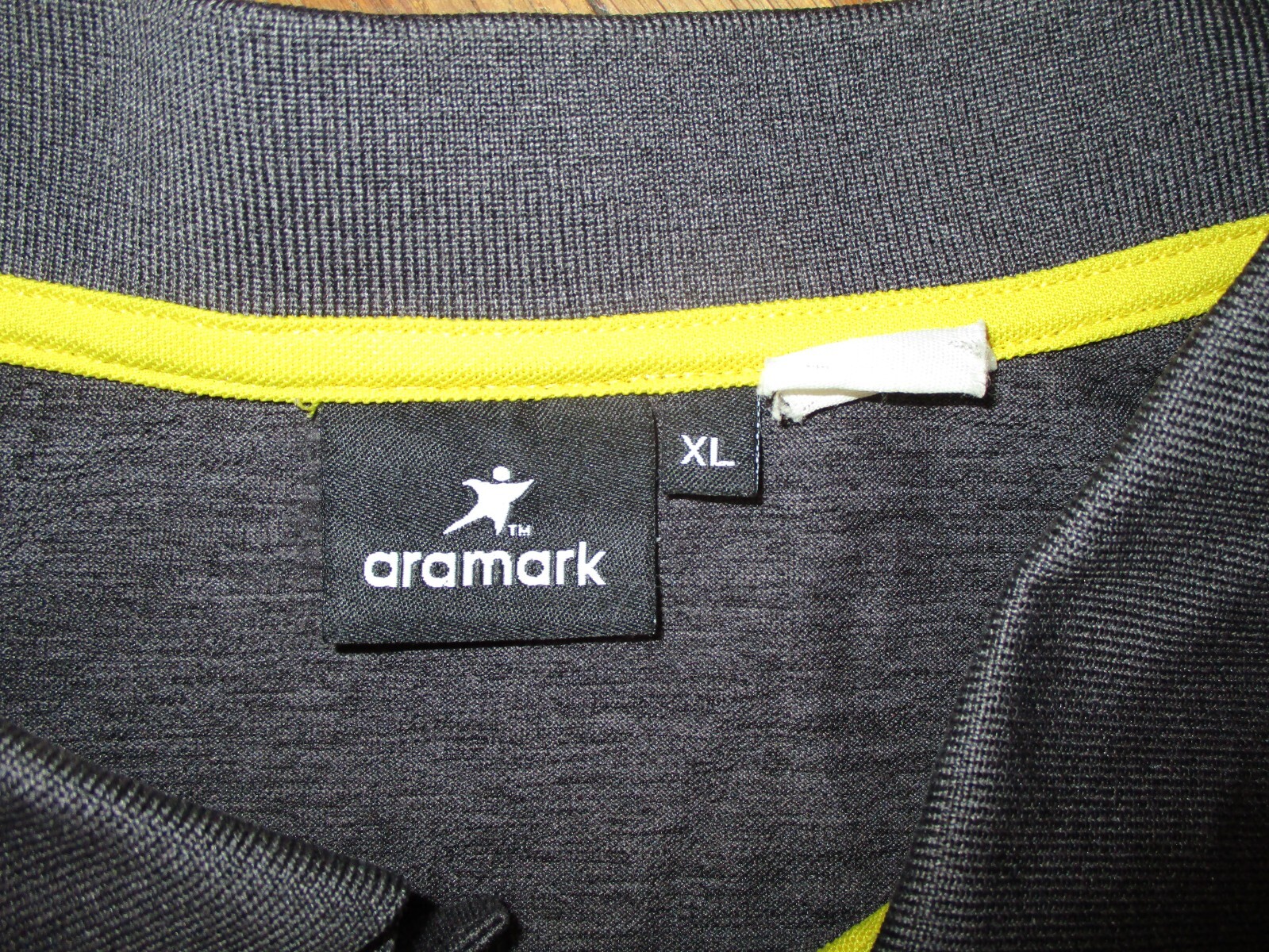 CARL'S JR HARDEE'S UNIFORM POLO SHIRT Gray Red Yellow… - Gem