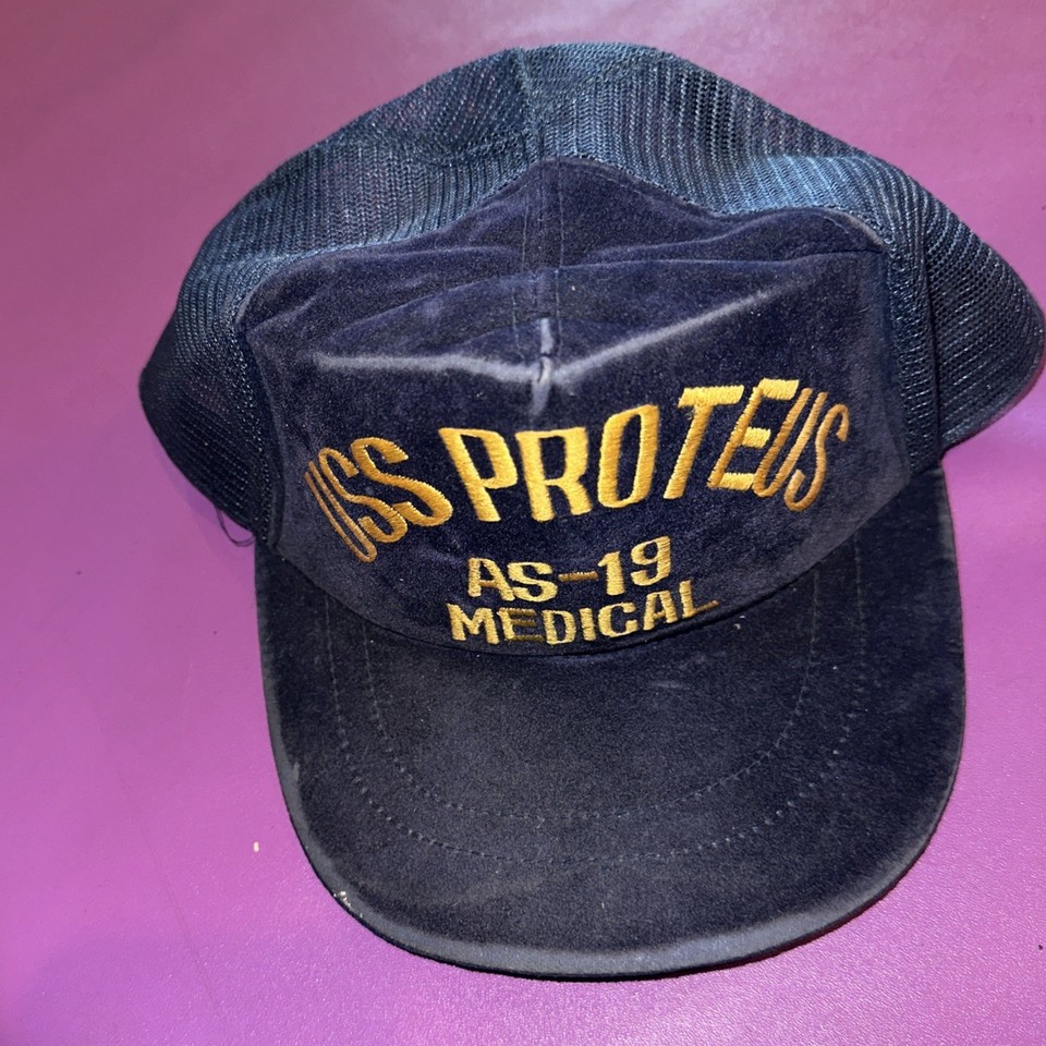 VTG USS Proteus As-19 MEDICAL Men's Baseball Cap Adjustable Snapback | eBay