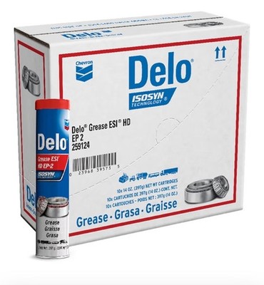 10 Pack Chevron Delo ESI HD EP 2; Grease (10) 14oz tubes | eBay