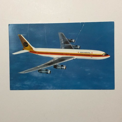 Continental Airlines Boeing 707-320C Airplane Divided Back Postcard | eBay
