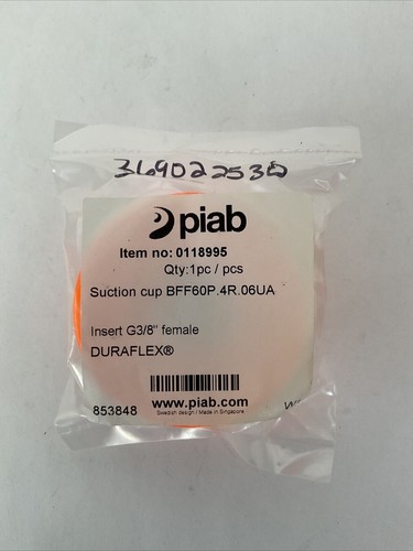 PIAB 0118995 BFF60P.4R.06UA SUCTION CUP DURAFLEX INSERT G3/8" FEMALE | eBay
