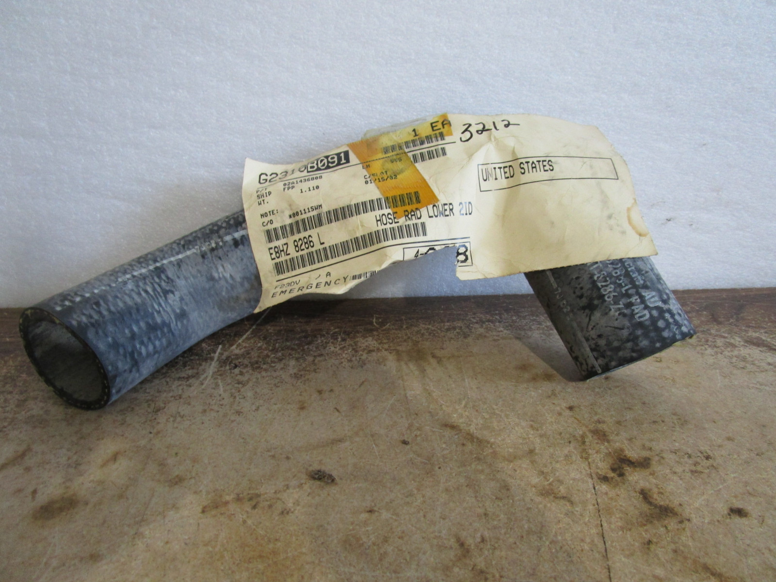 Motorcraft E8HZ-8286-L and E8HT-8286-L Ford Lower RAD. Hose and E3HT ...