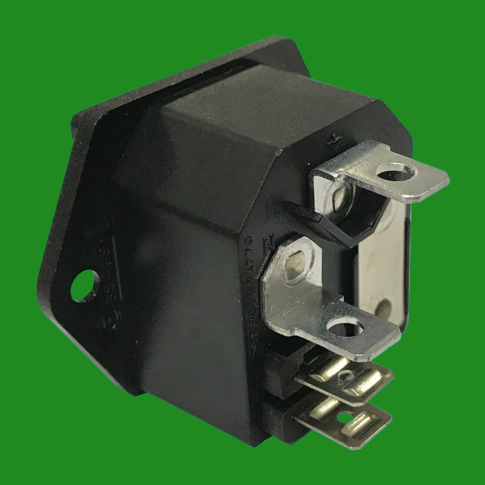 1x Fused IEC Male Panel Chassis Mount Socket 250V 10A, Kettle Lead ...