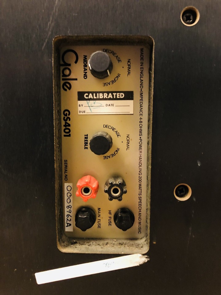 Gale GS401 Speakers - Chrome Vintage Contemporary Audiophile Stereo ...