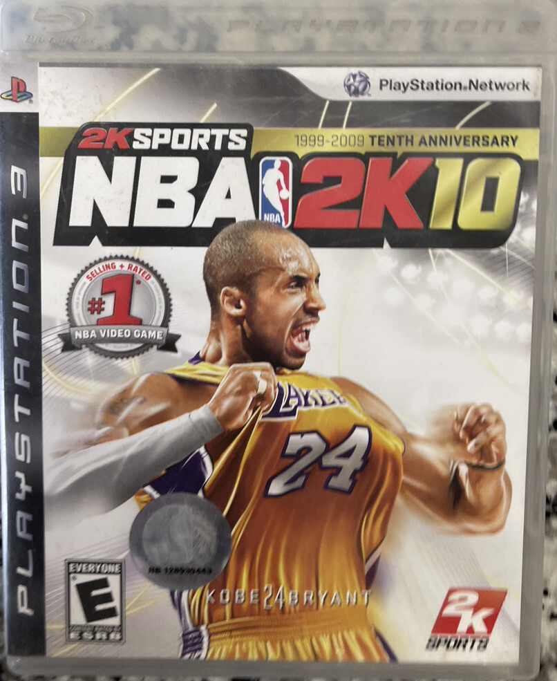 NBA 2K10 (Sony PlayStation 3) PS3 Video Game - Kobe Cover Art #24 ...