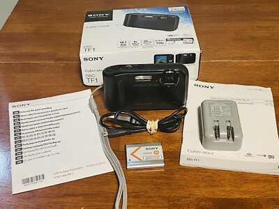 Sony Cyber-Shot DSC-TF1 Black Waterproof Digital Camera | eBay