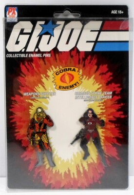 ICON HEROES HASBRO SDCC 2021 GI JOE DESTRO CRIMSON BARONESS ENAMEL PINS ...