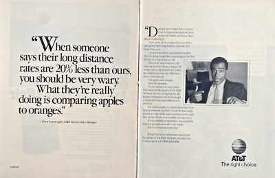 Elroy Cartwright AT&T District Sales Manager Vintage 1989 Magazine Ad ...