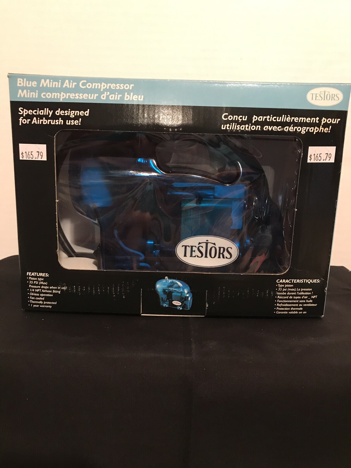 Testors 50204 Blue Mini Air Compressor for Airbrush Use for sale online ...
